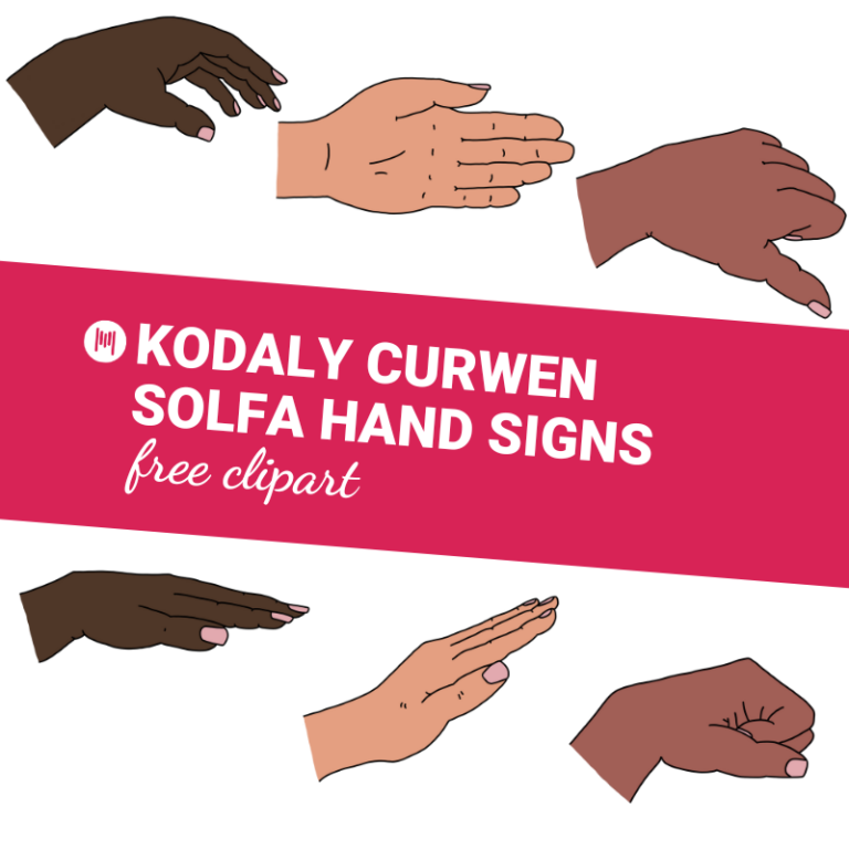 Free Clipart - Kodaly Curwen Solfa Hand Signs – Midnight Music
