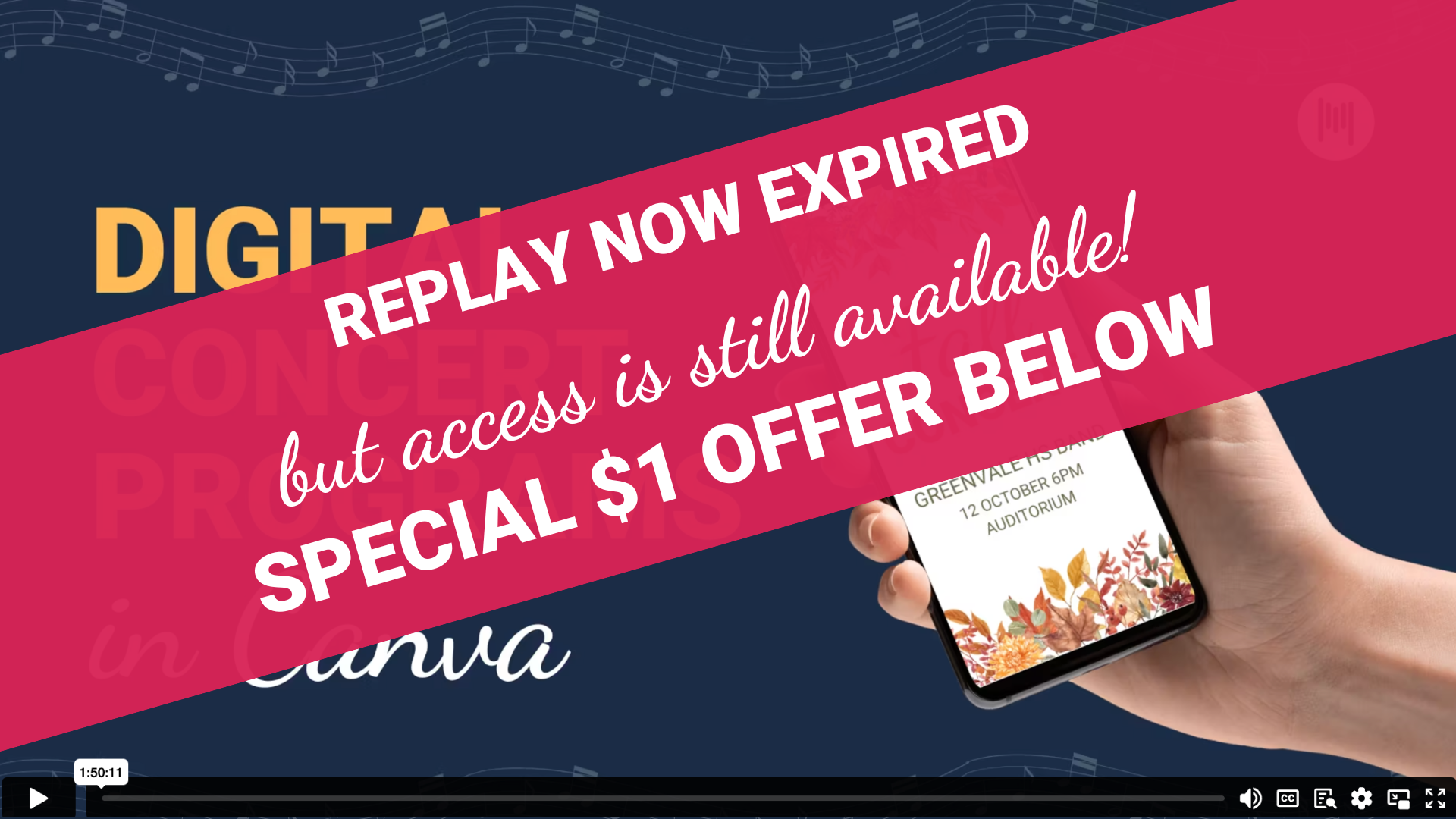 How To Create Digital Concert Programs in Canva | Midnight Music