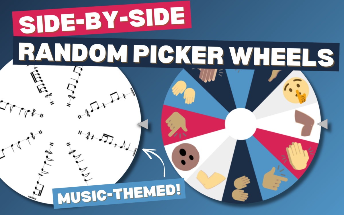 Random Wheel Picker Games for Music Class (Rhythm, Dynamics ...