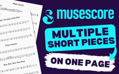 How To Make Multiple Short Pieces On One Page In MuseScore – Midnight Music