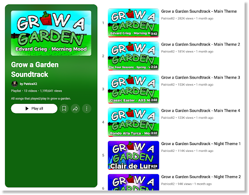 Chrome Music Lab Lesson Ideas: Roblox Grow A Garden Pieces – Midnight Music